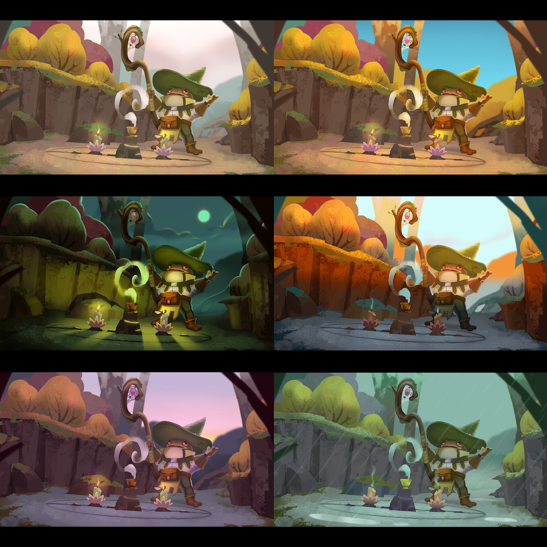 ArtStation - Wizard frog (mood explaration)