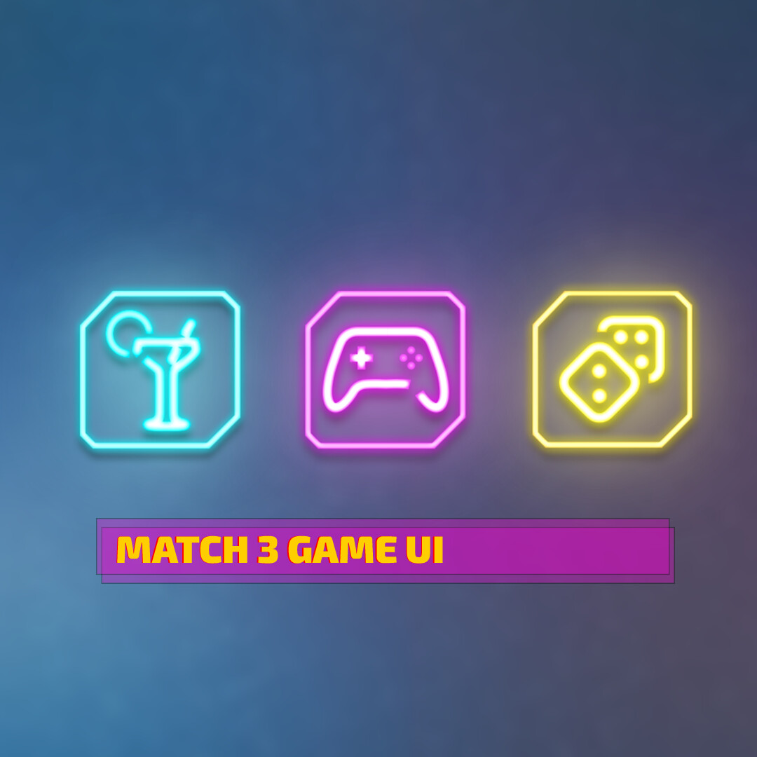 ArtStation - Match 3 Mobile Game UI