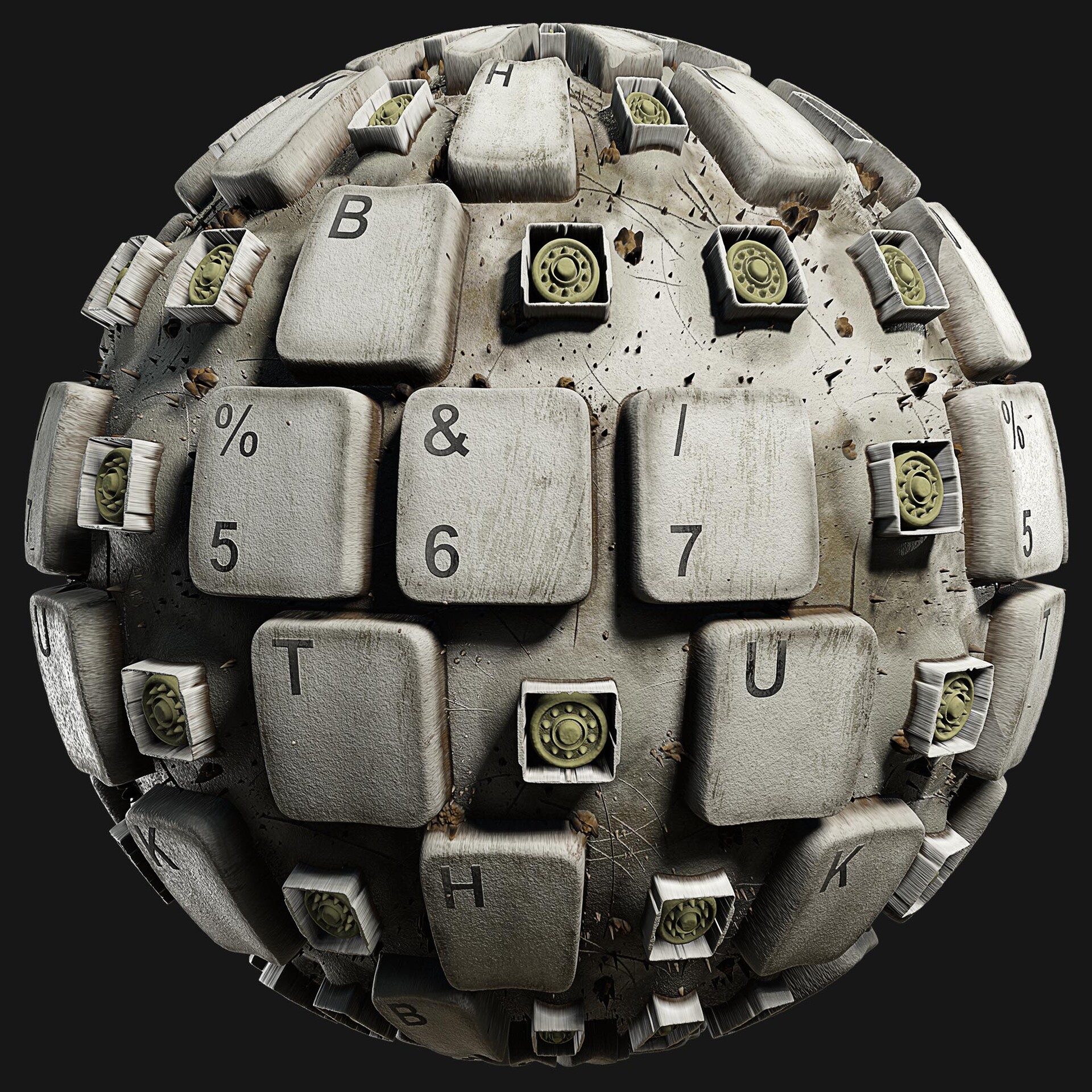 ArtStation - Keyboard Material - Substance Designer