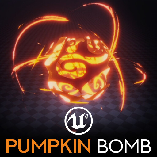 ArtStation - Pumpkin Bomb - VFX Halloween