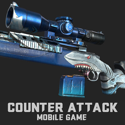 ArtStation - Scout Sniper Shark Skin - Mobile FPS Weapon