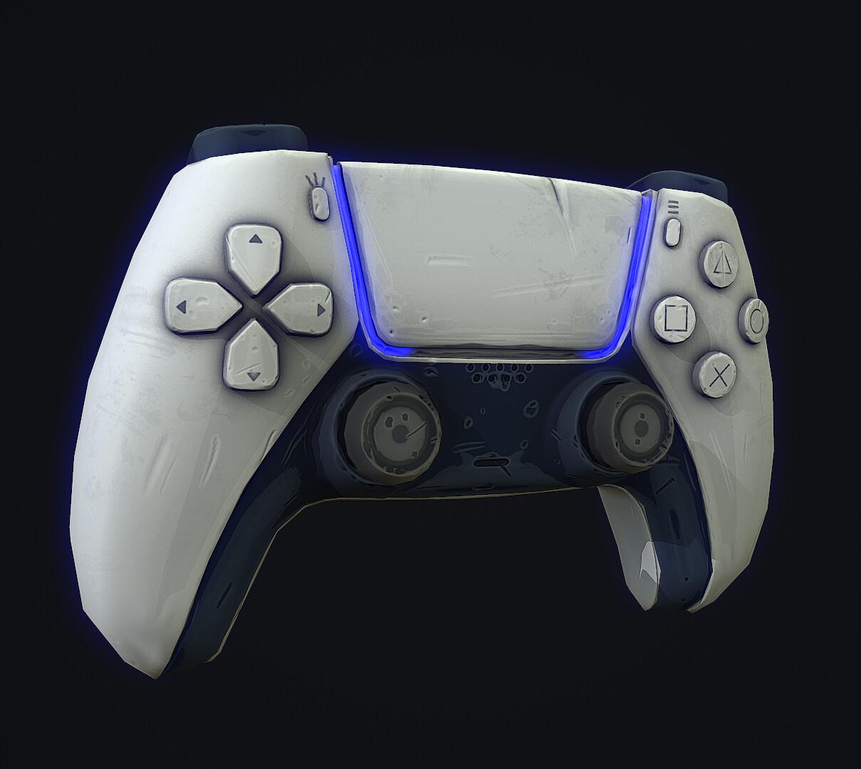 ArtStation - Stylized painted Dualsense controller