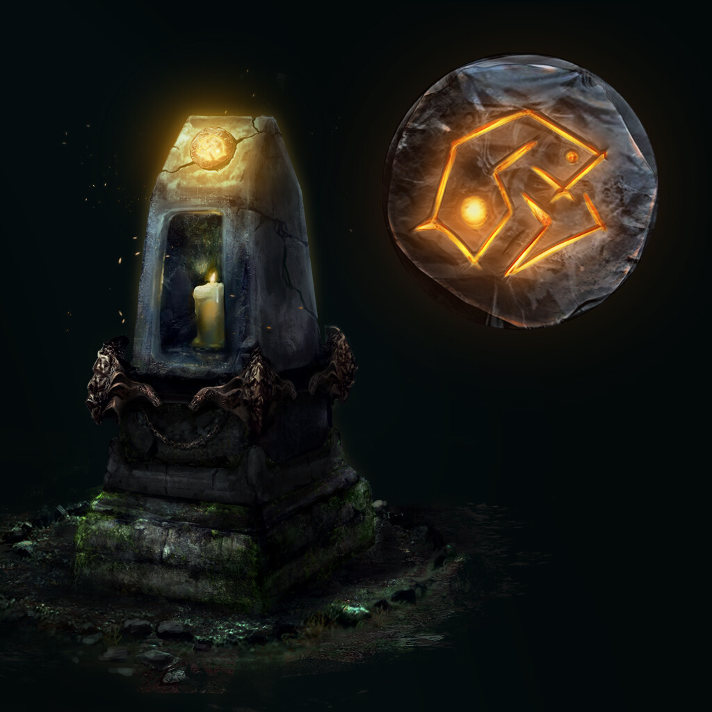 ArtStation - The elemental runestones