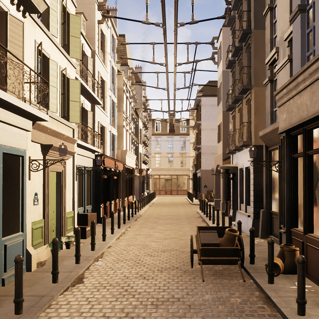 ArtStation - Paris Monorail Environment