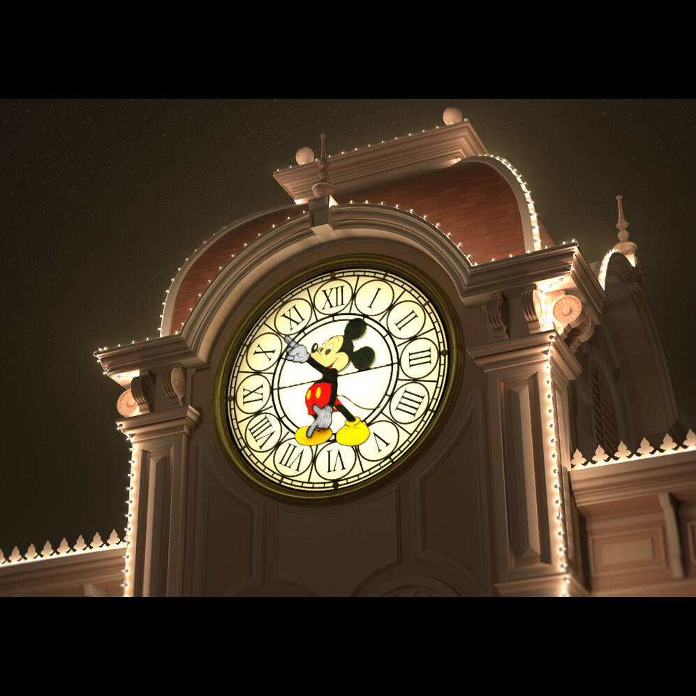 ArtStation - Disneyland Hotel Paris - Mickey 's Clock Tower