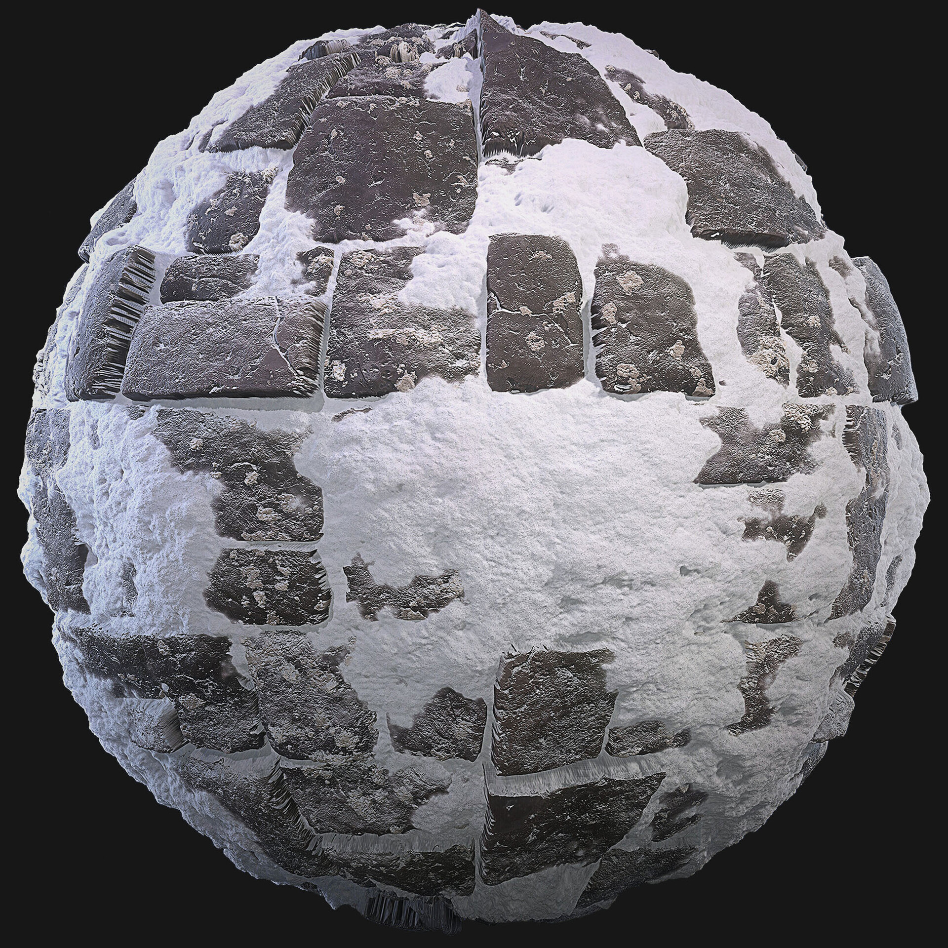 ArtStation - Stone Floor with Snow - Substance Designer