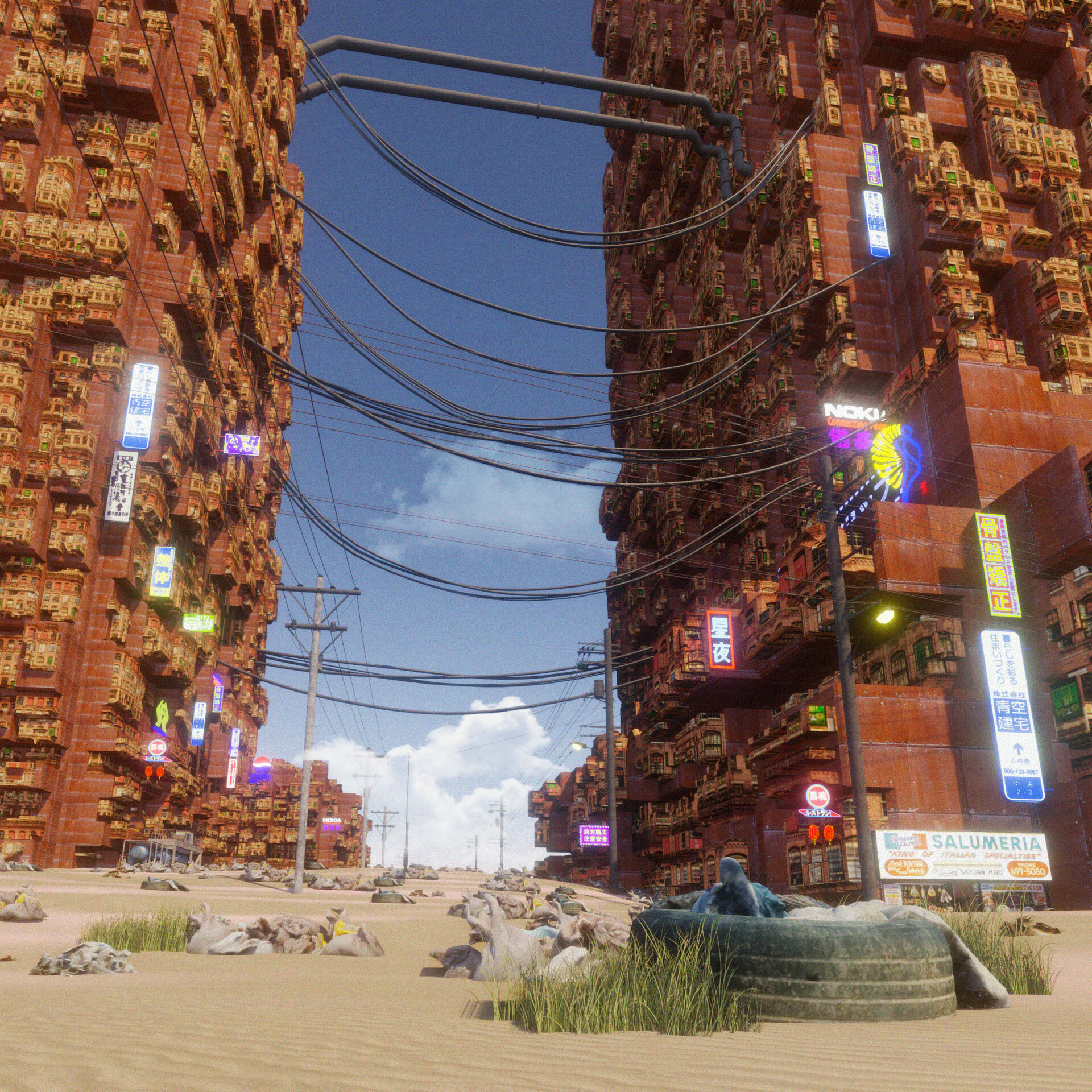 ArtStation - Abandoned Cyber City