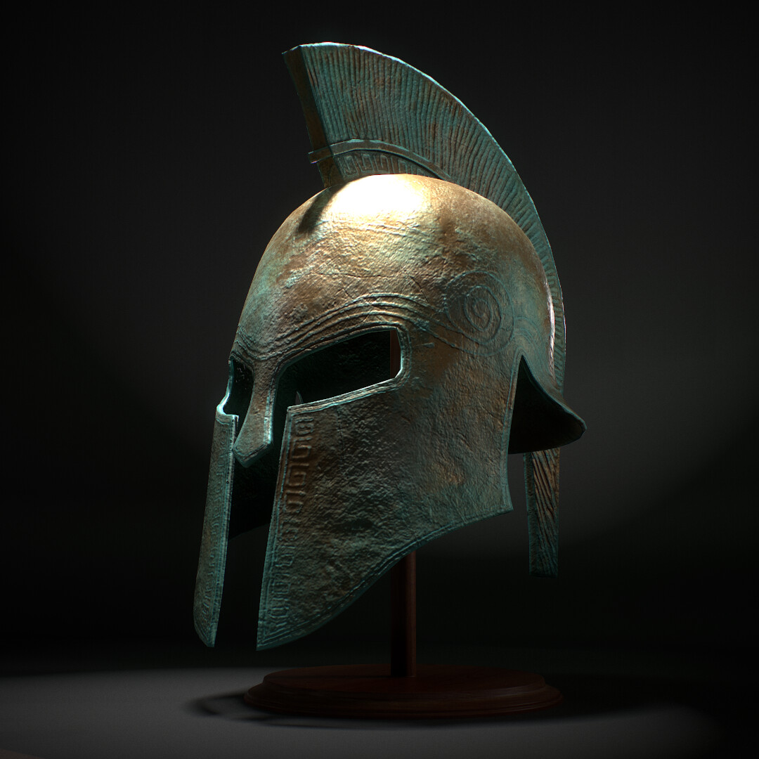 ArtStation - Greek Helmet