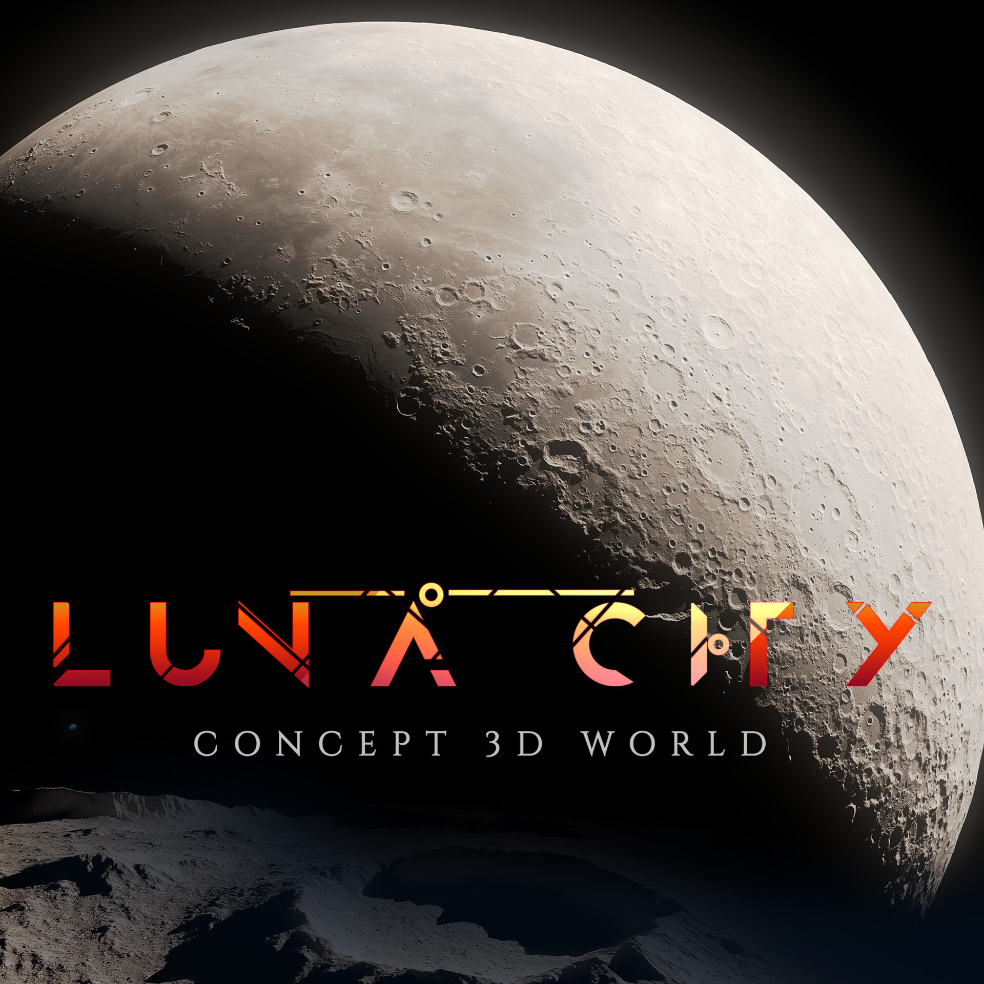ArtStation - LUNA Colony - Moon Concept