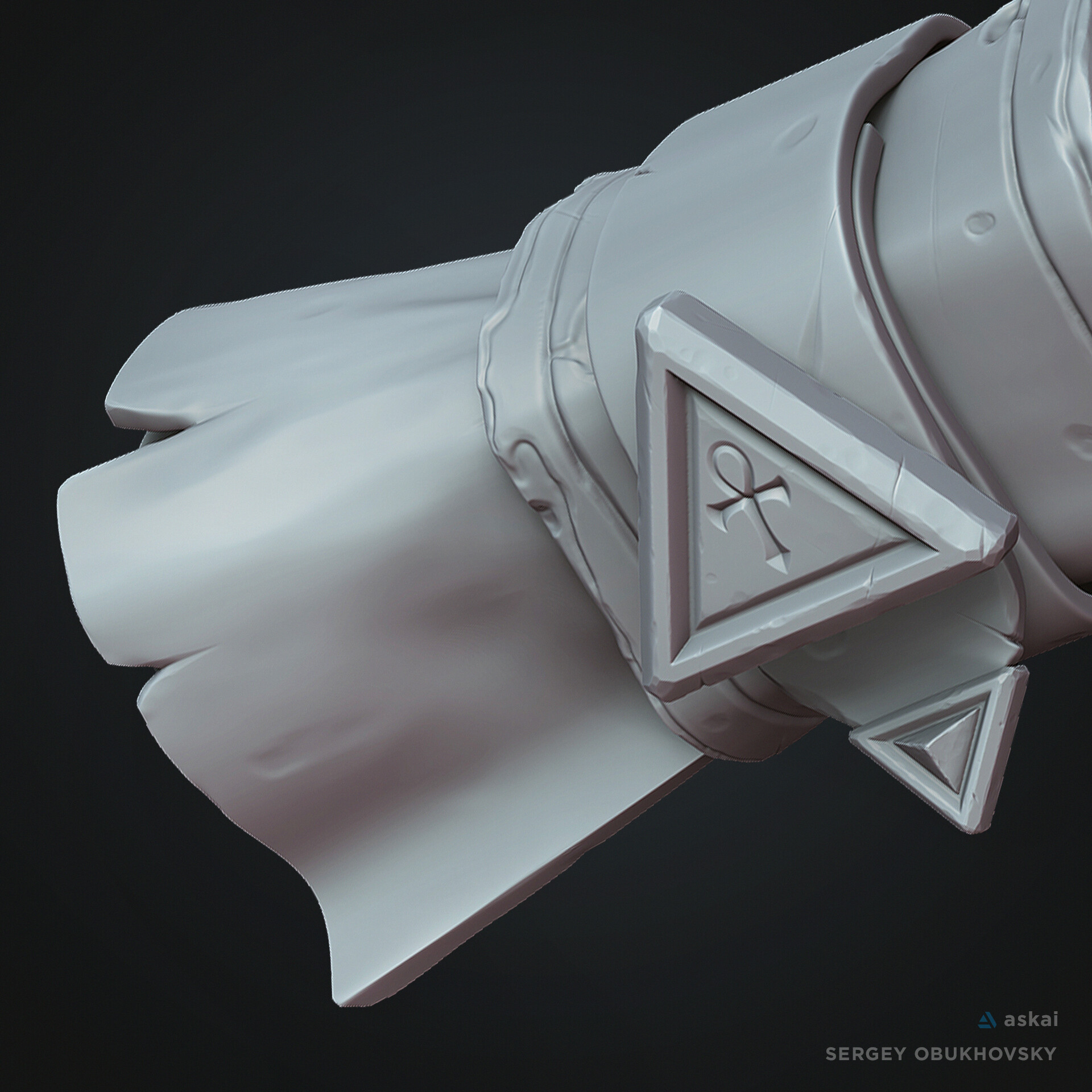 ArtStation - Ankh stylized scroll