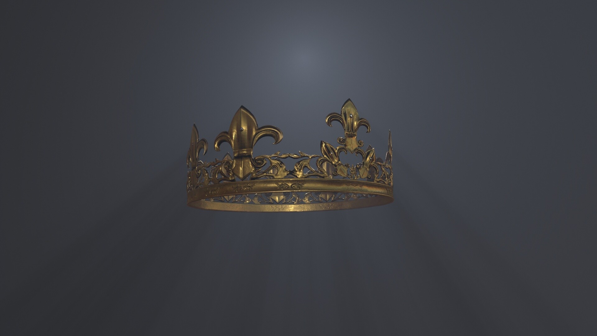 ArtStation - Golden crown | low poly