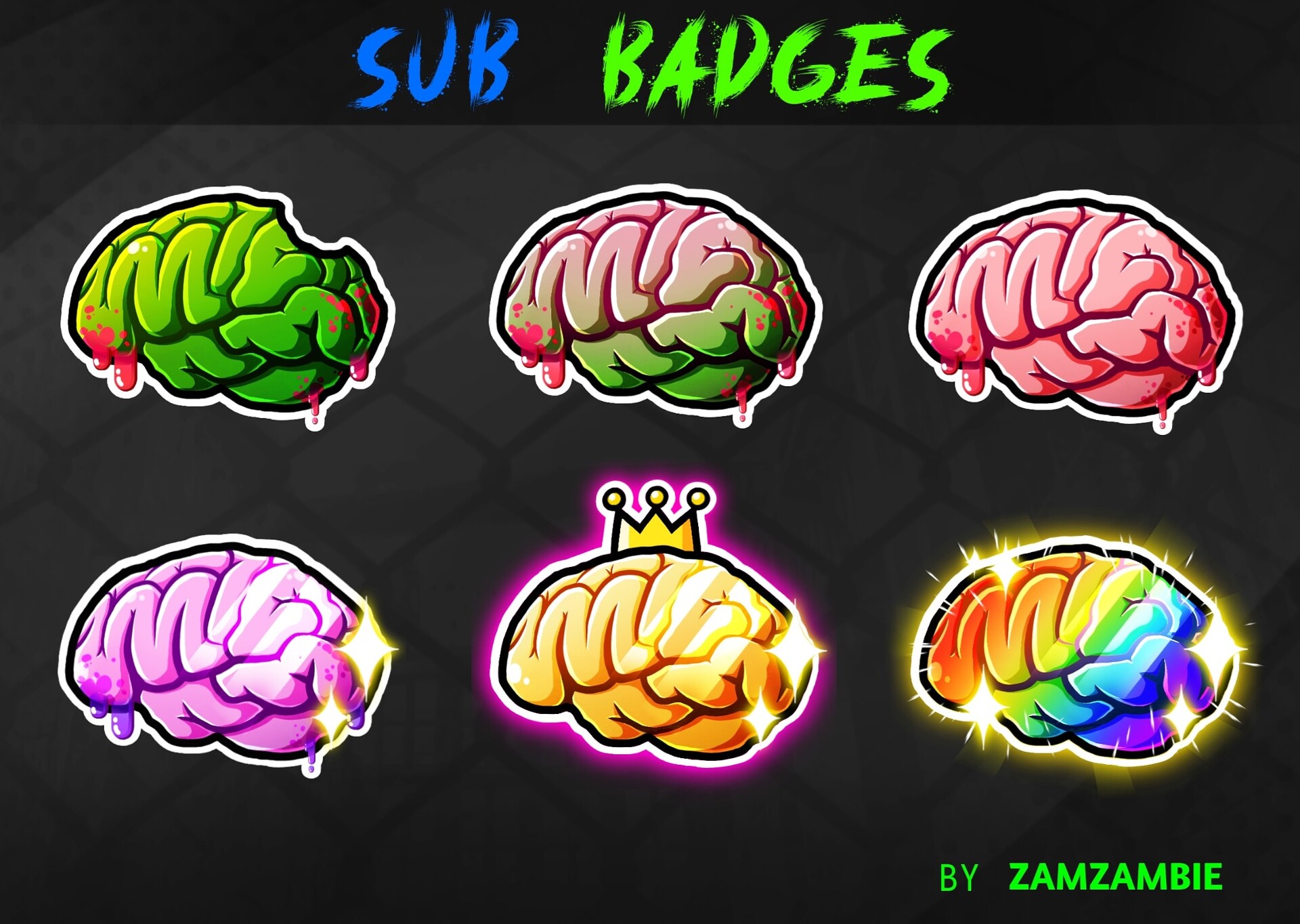 ArtStation - Sub Badges - ZamZambie