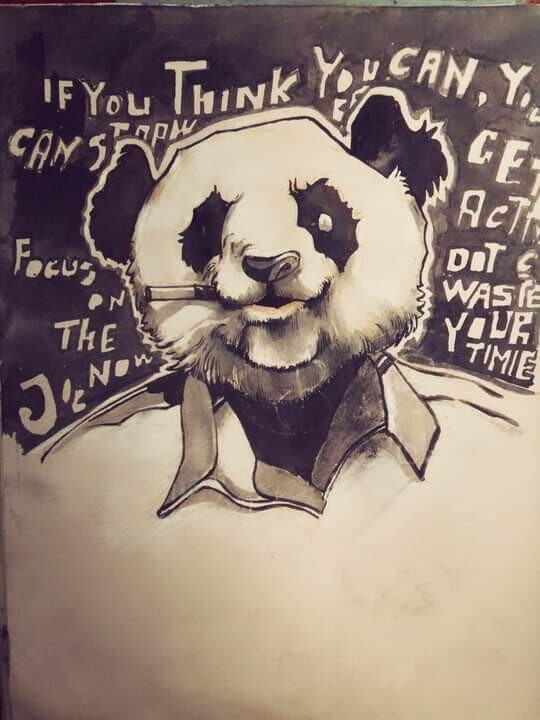 ArtStation - Ink painting (panda series)