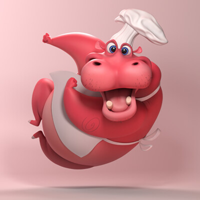 ArtStation - Happy Hippo - Character Design by Chris Ayers