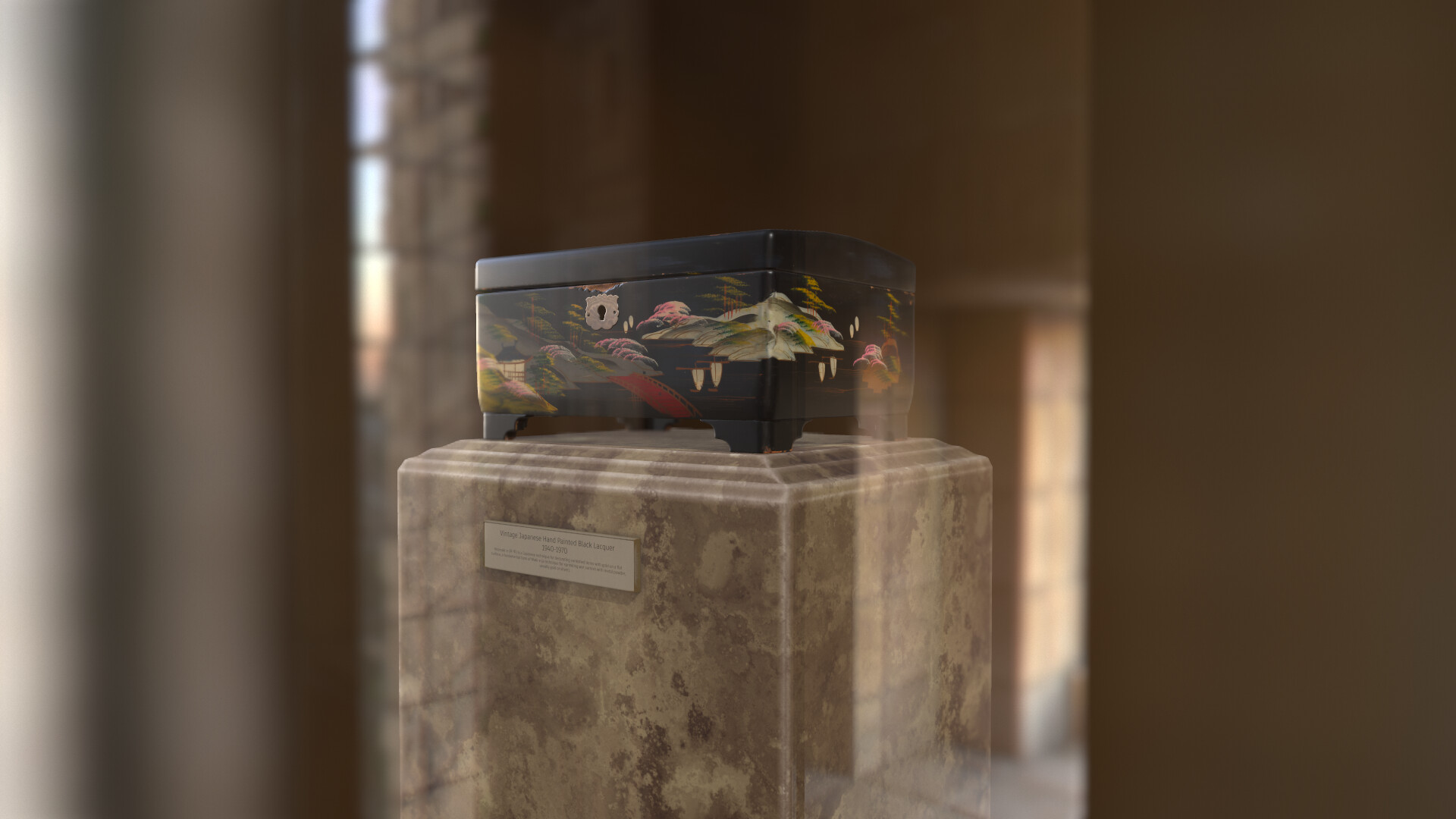 ArtStation - Vintage Japanese hand-painted music box