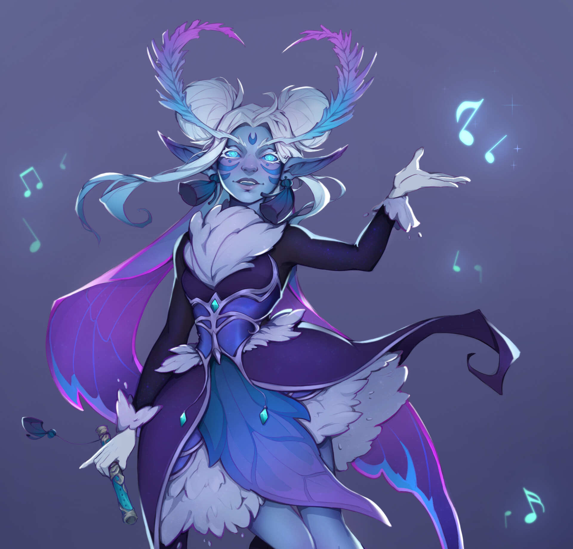 ArtStation - Night Fae fan character design