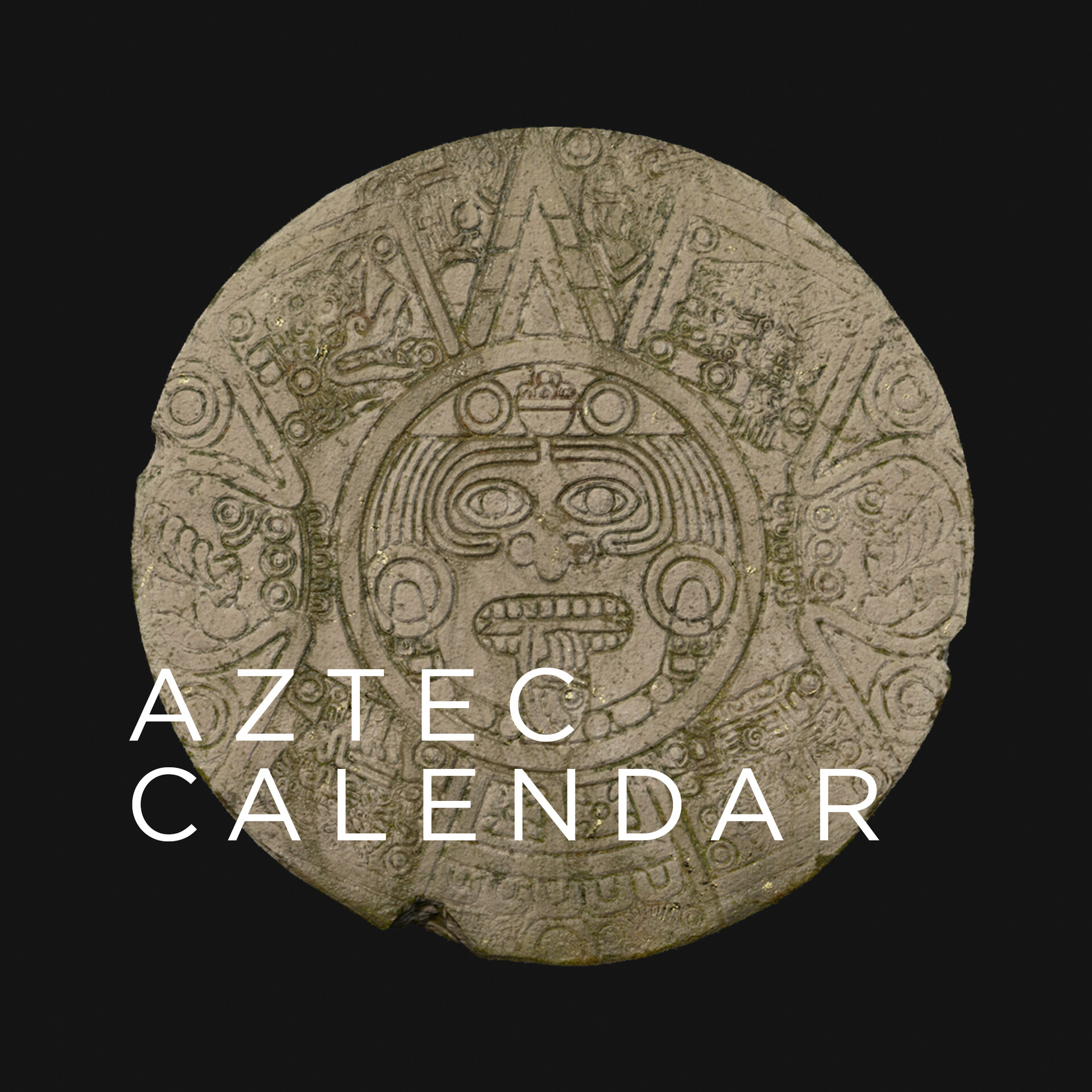 ArtStation - LOW POLY AZTEC CALENDAR