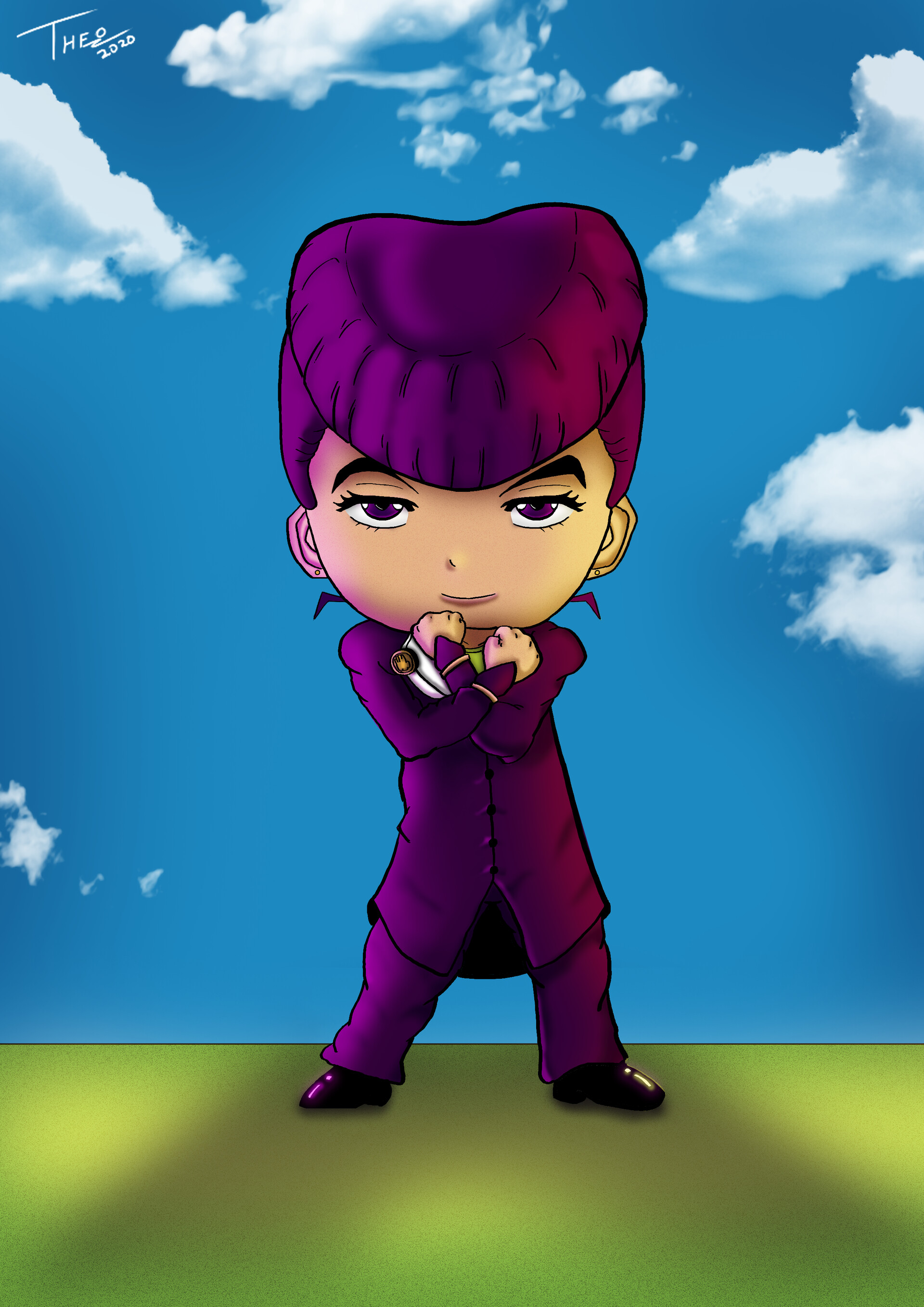 ArtStation - Higashikata Josuke (Chibi)