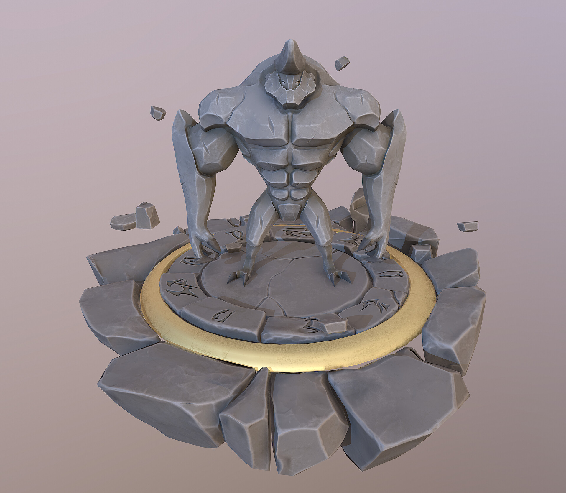 ArtStation - ROCK GOLEM