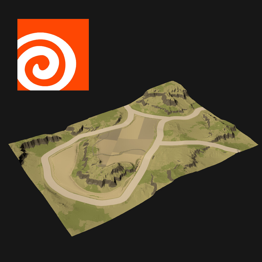 ArtStation - Houdini Tool | Terrain from Level Design greybox