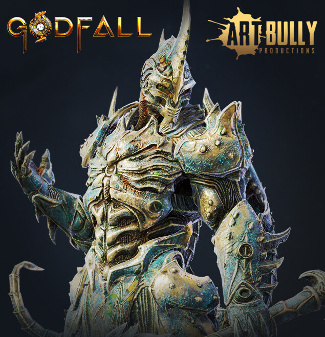 ArtStation - Godfall - Statues - 01