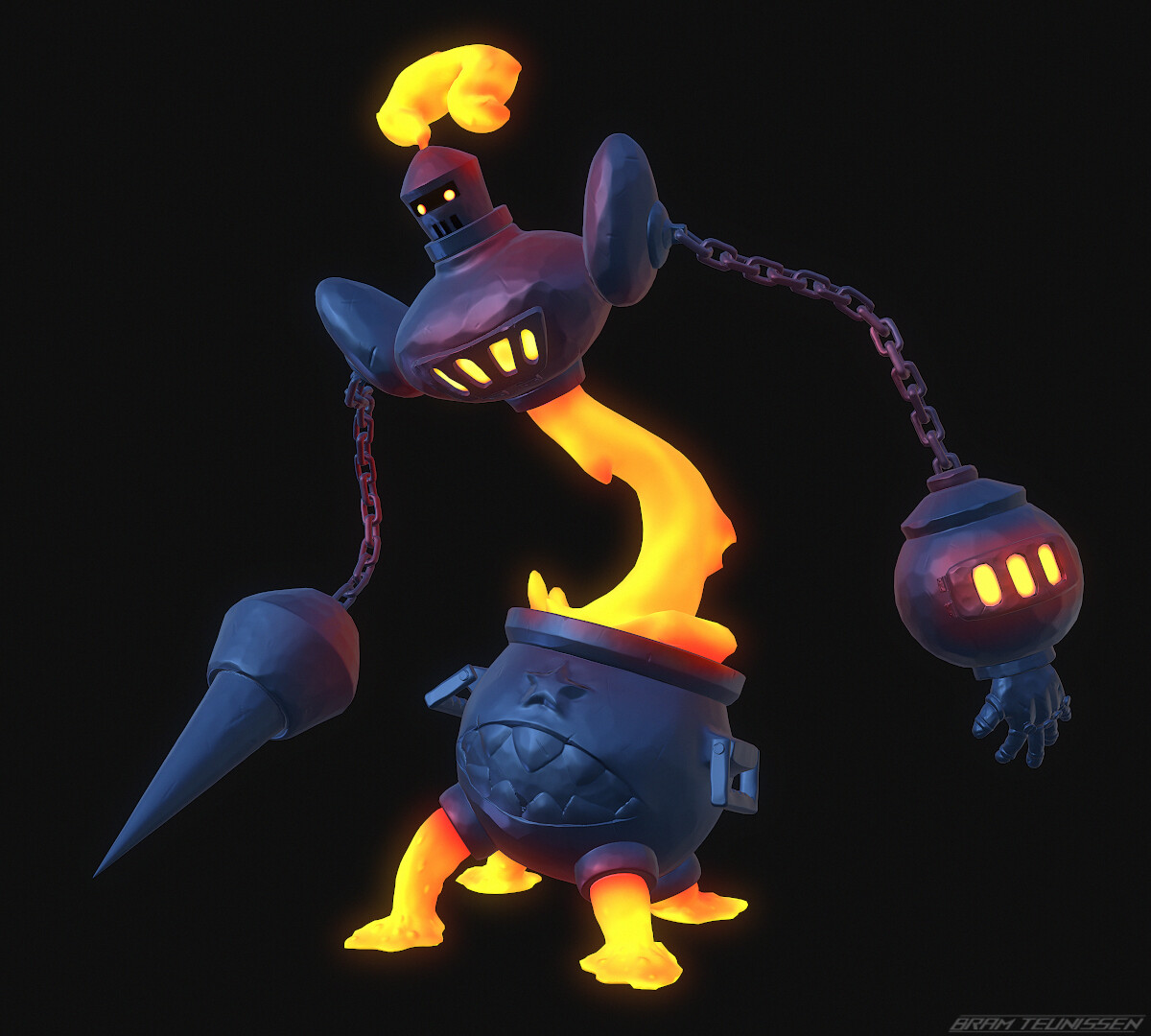 ArtStation - Magma Knight FanArt