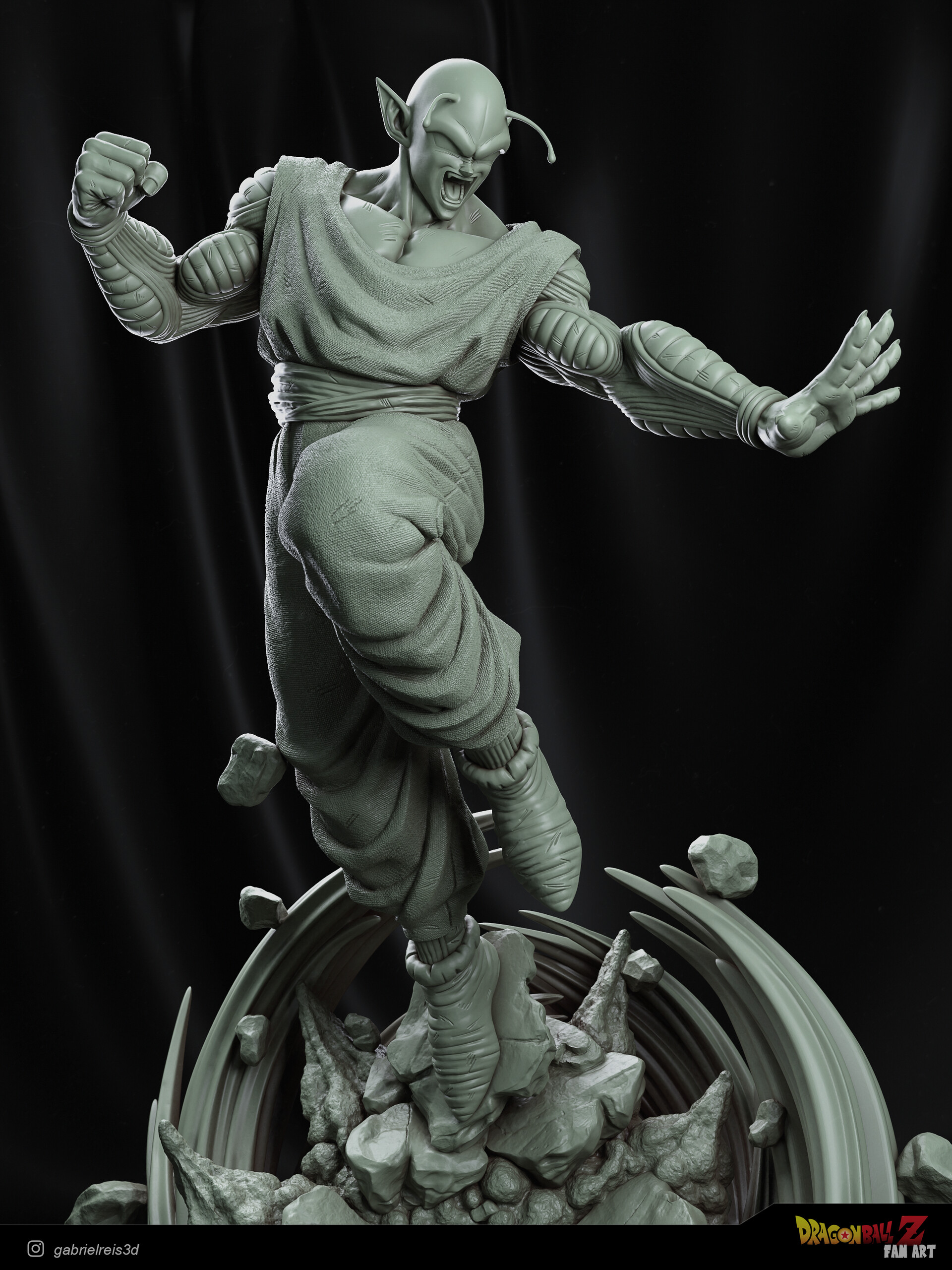 ArtStation - Piccolo - Clay Renders