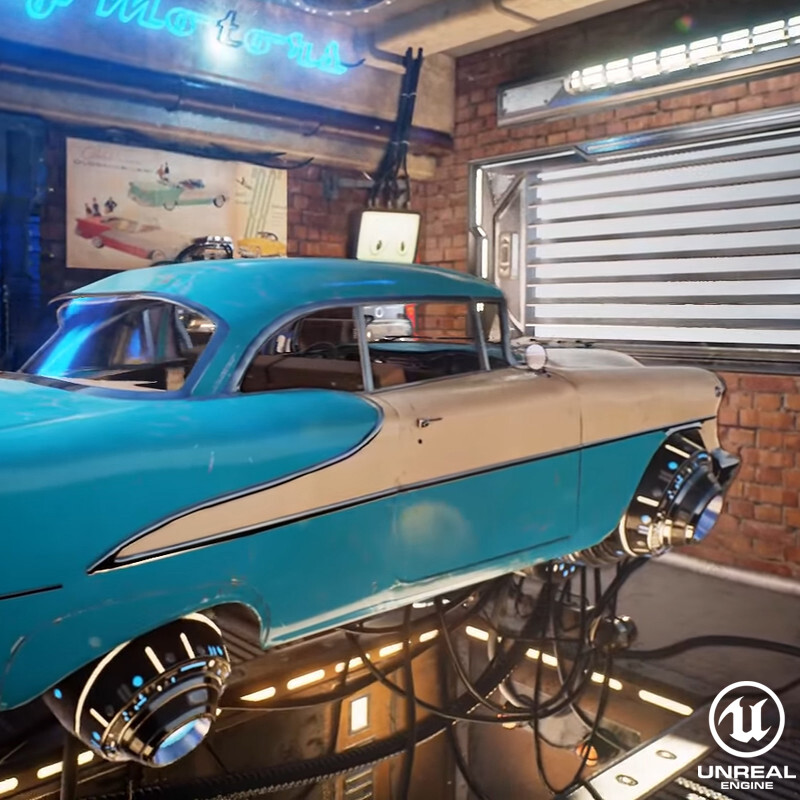 ArtStation - Neo Retro Garage