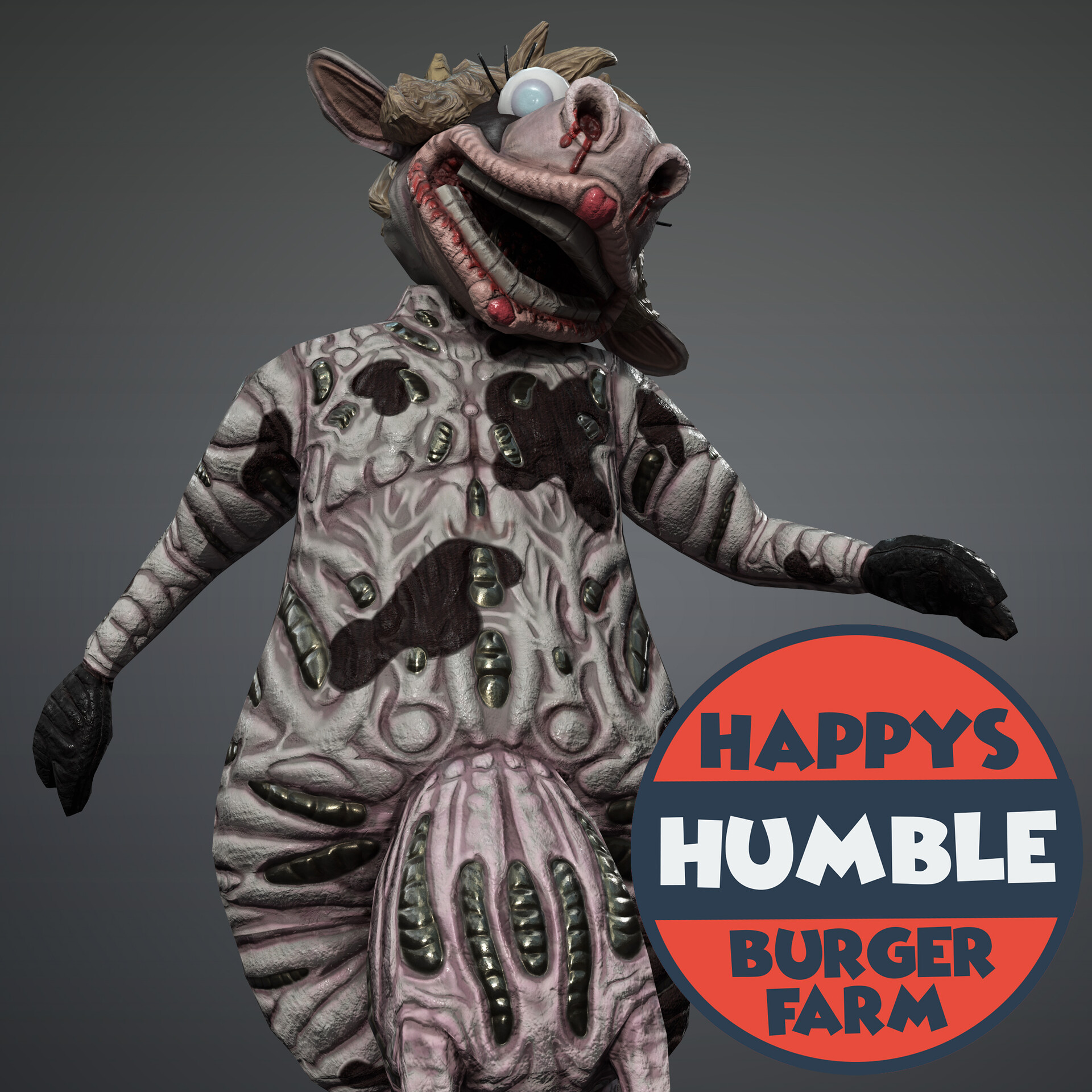 ArtStation - Happy's Humble Burger Farm: The Evil Happy