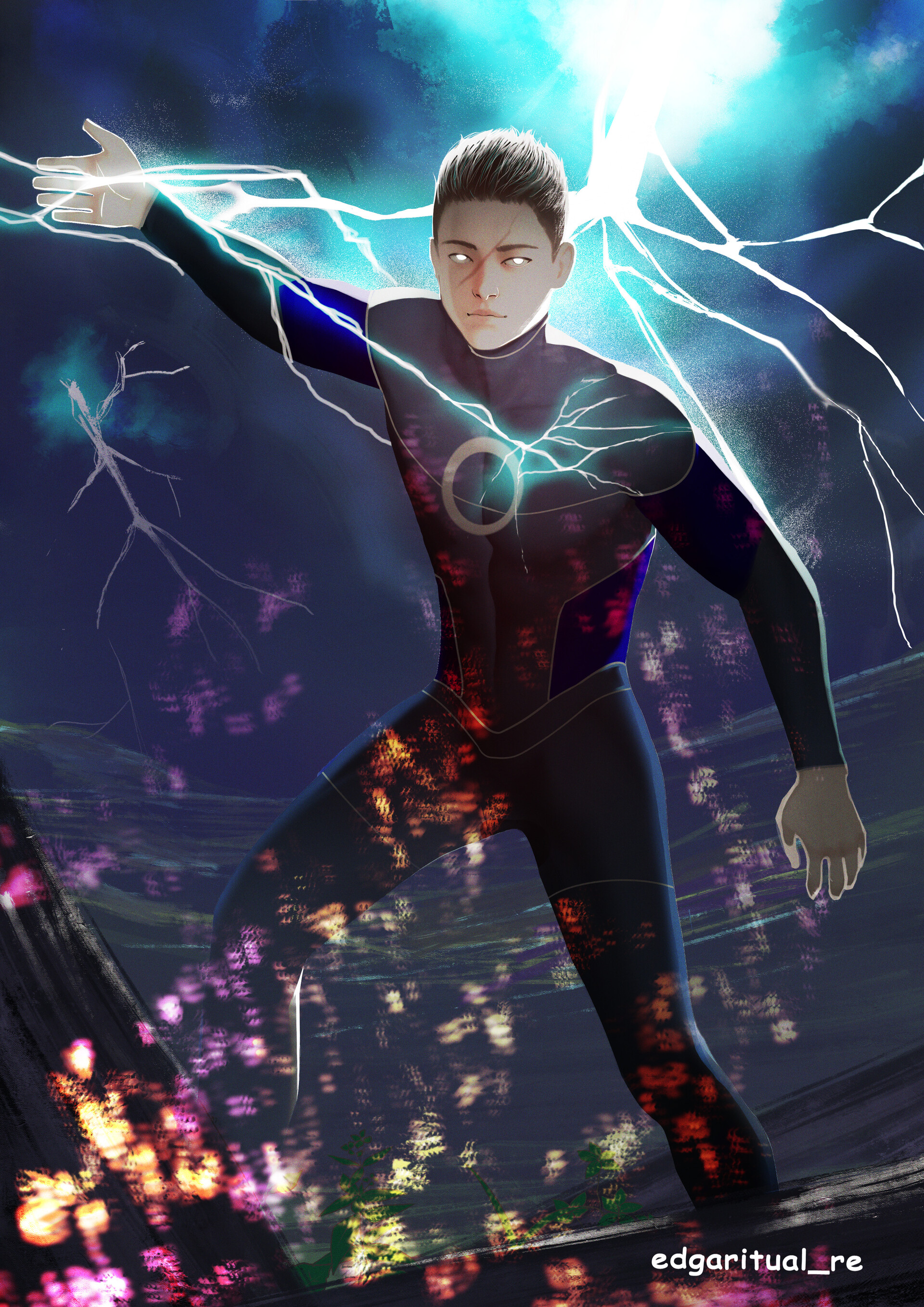 ArtStation - Electricity Oc