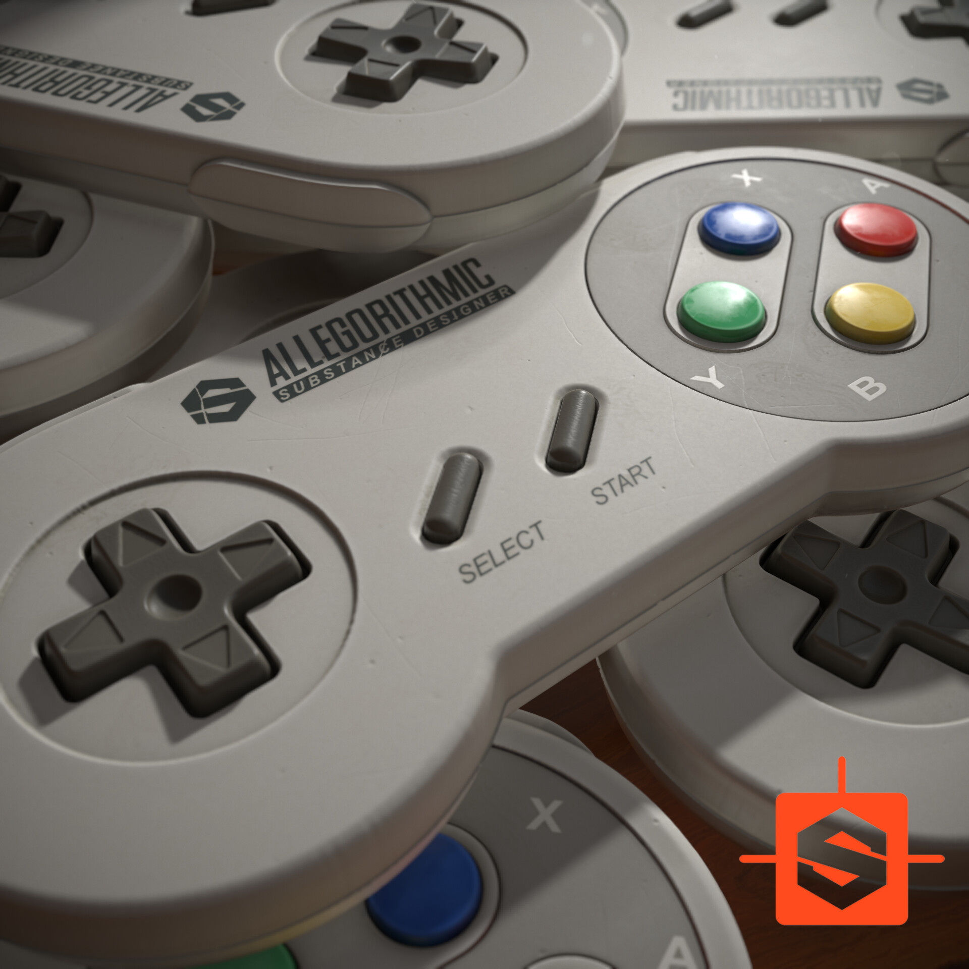 ArtStation - Nodvember Day 24 - Super Nintendo controller