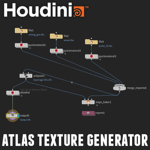 ArtStation - Houdini - Atlas Texture Generator