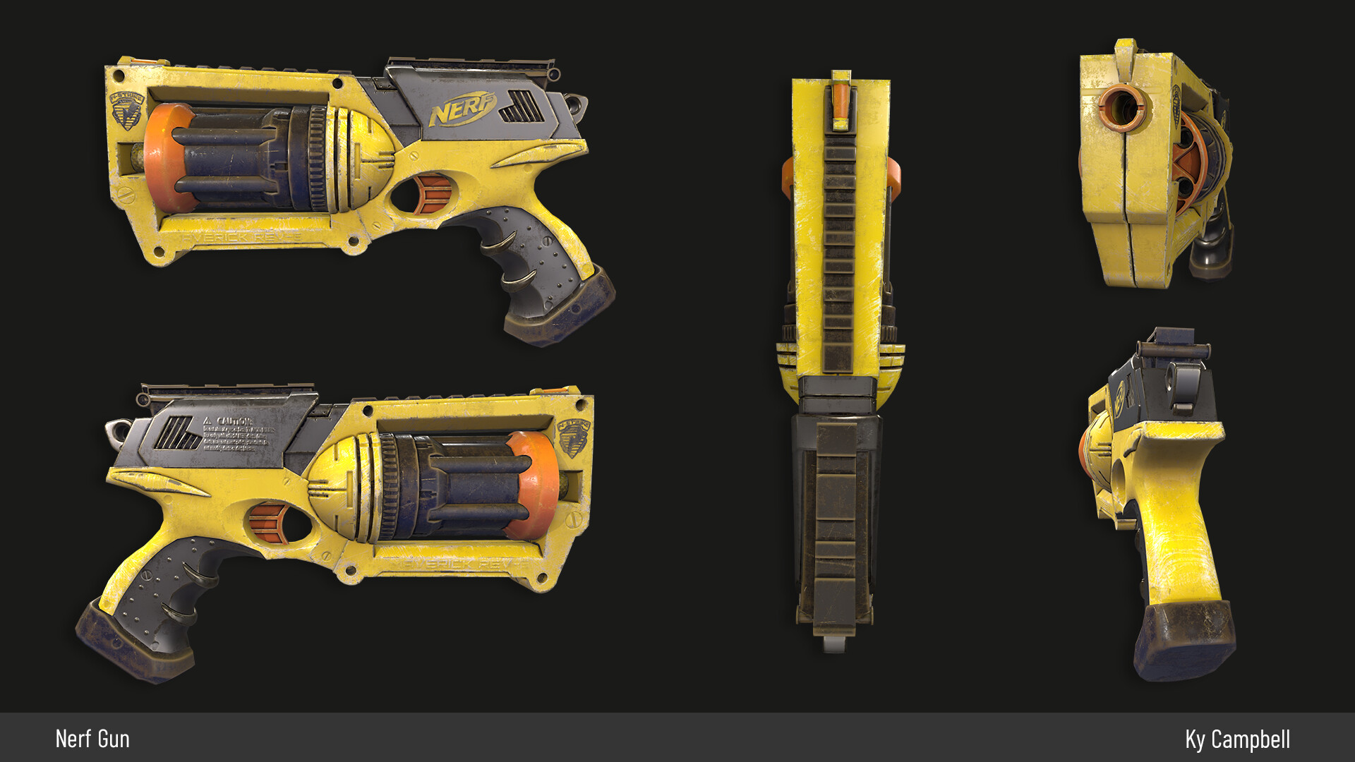 ArtStation - Nerf Gun - Prop