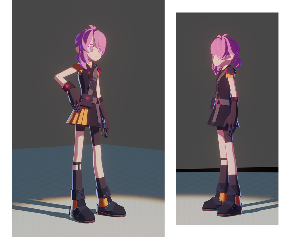 ArtStation - ESCAPE - Character Design & Turntable- Cimo (hero)