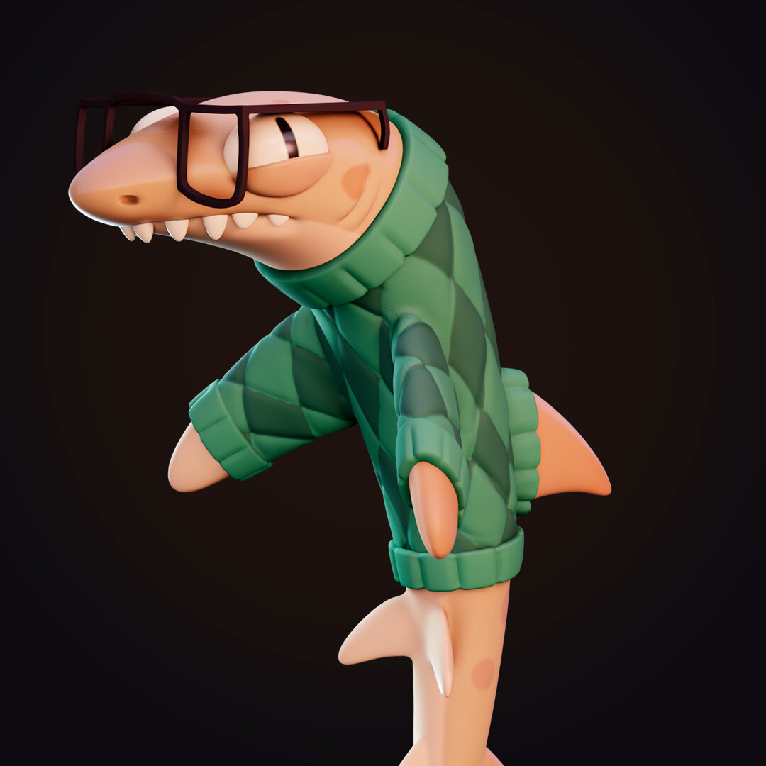 ArtStation - Nerd Shark