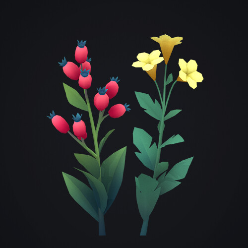 ArtStation - Among Trees - Plants