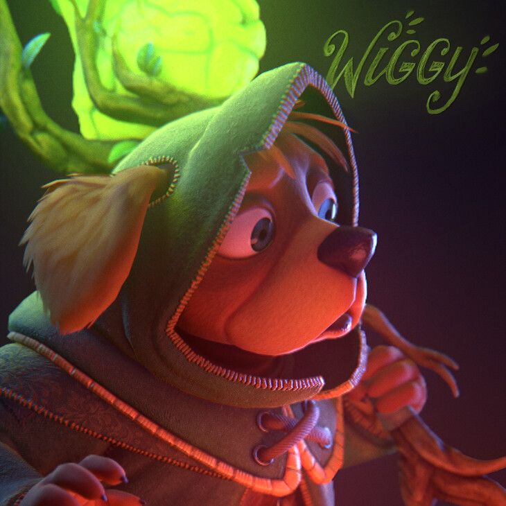 ArtStation - Wiggy the Dog