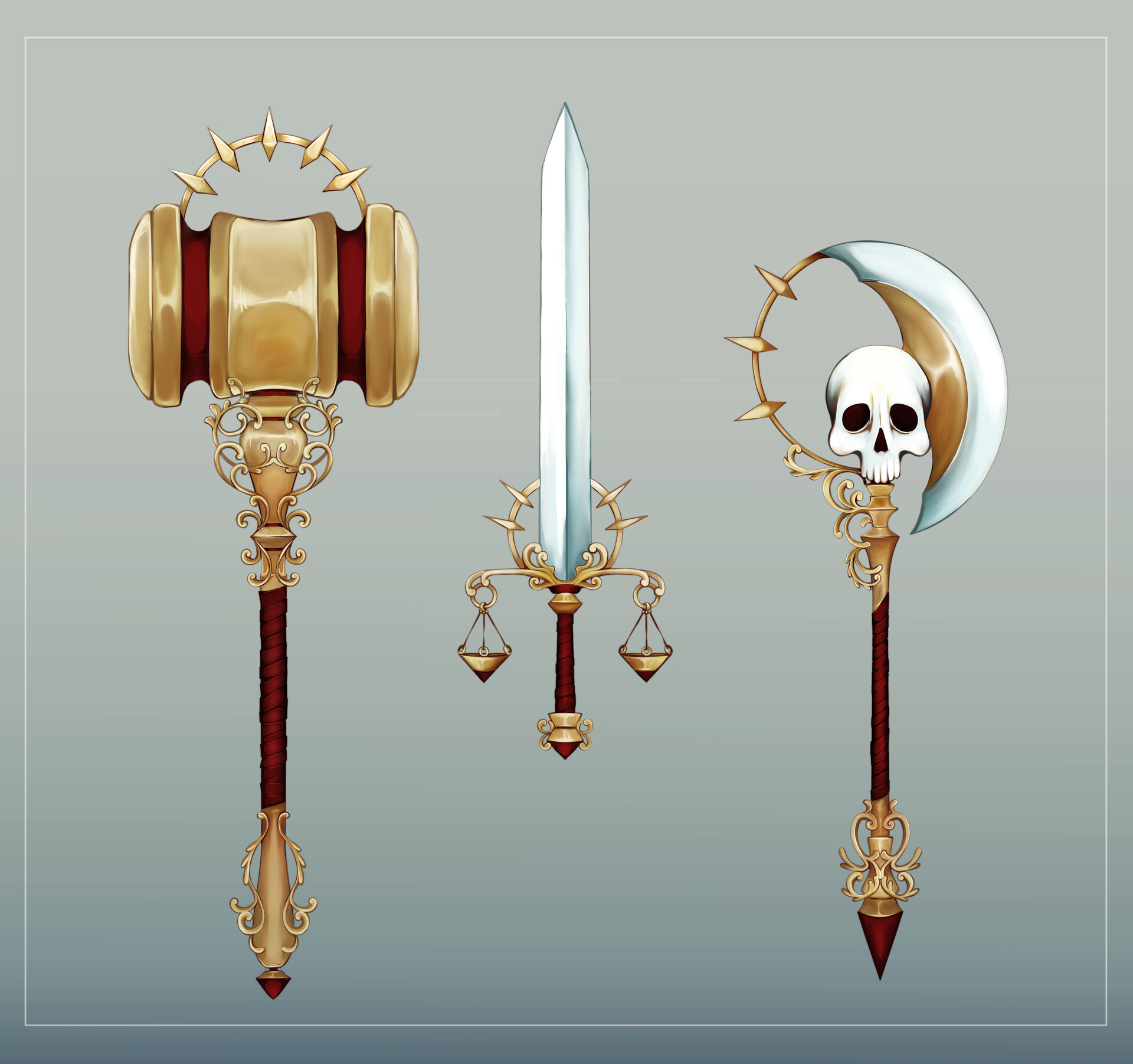ArtStation - Weapon Concept 2 - Judge, Jury, & Executioner