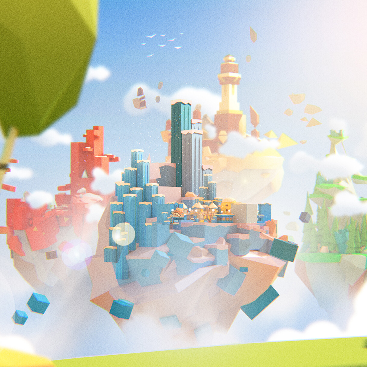 ArtStation - Interland Park & city - Concept art