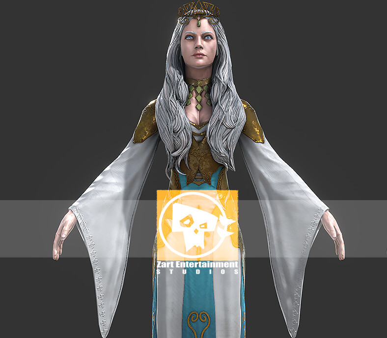 ArtStation - Princess Mobile Game Model.