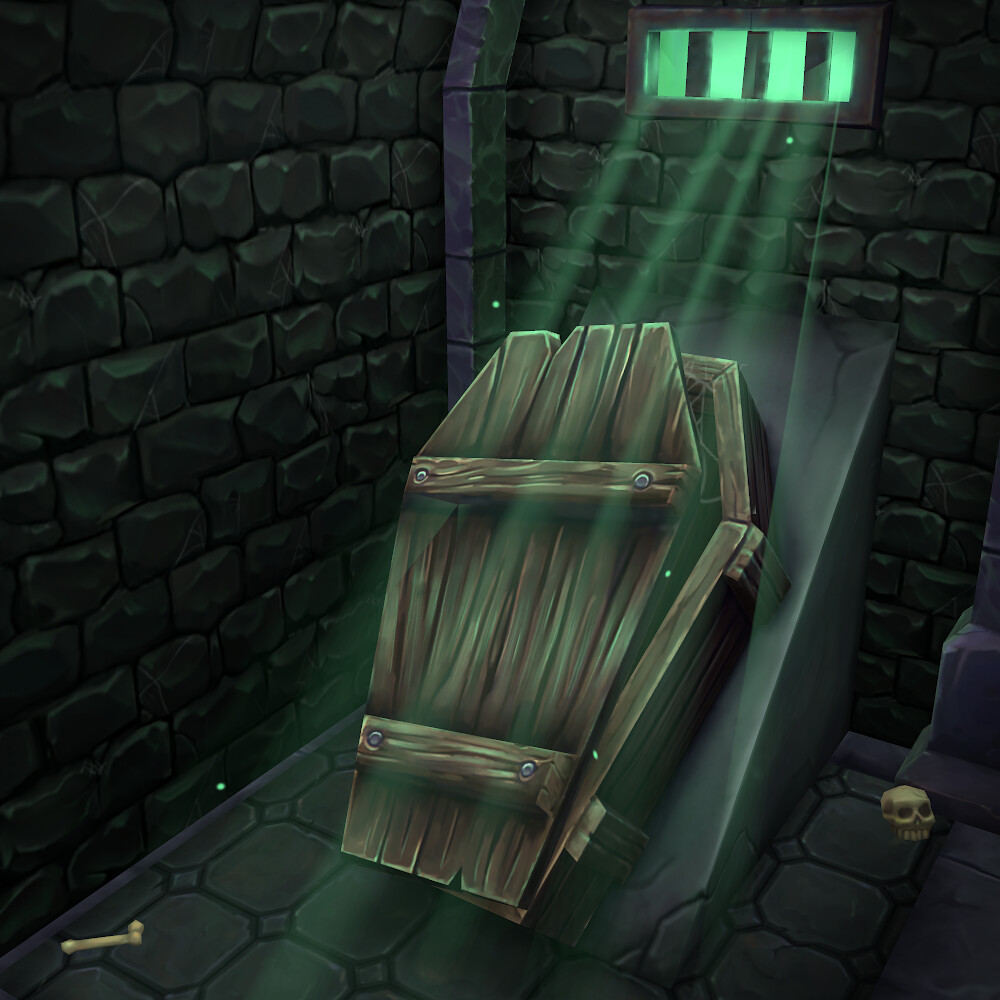 ArtStation - Handpainted Undead crypt