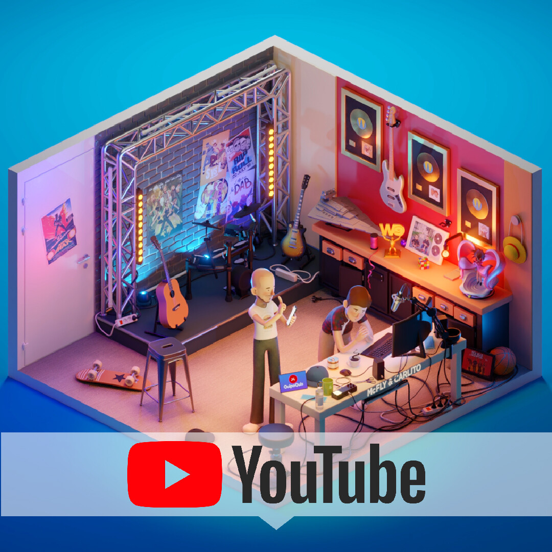 ArtStation - Youtuber's room #2