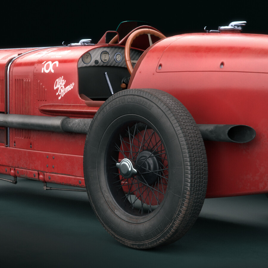 ArtStation - Alfa Romeo P2 - Game Ready Model