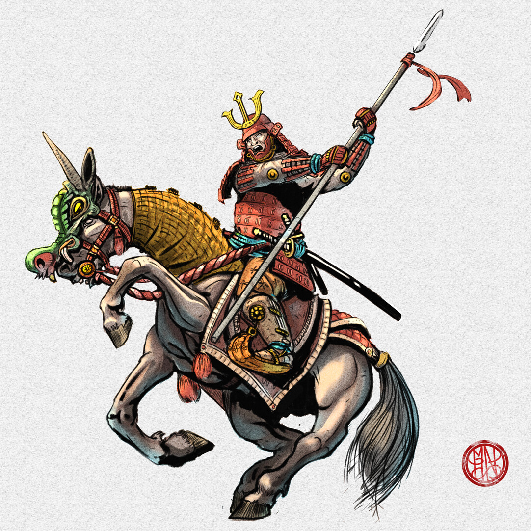 ArtStation - Samurai sketches