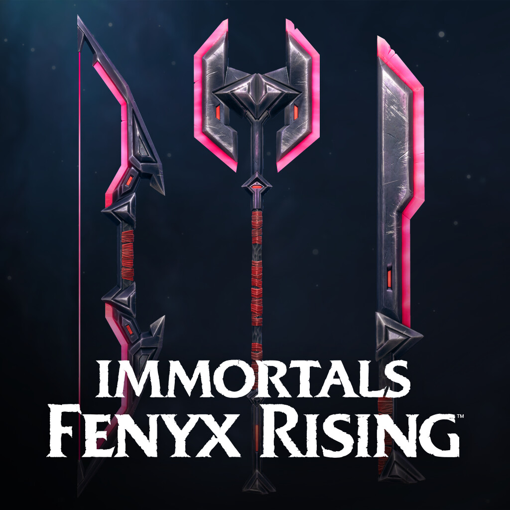 ArtStation - IMMORTALS Fenyx Rising: Unknown Visitor weapons