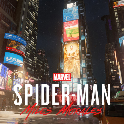 ArtStation - Marvel's Spider-Man: Miles Morales - Times Square