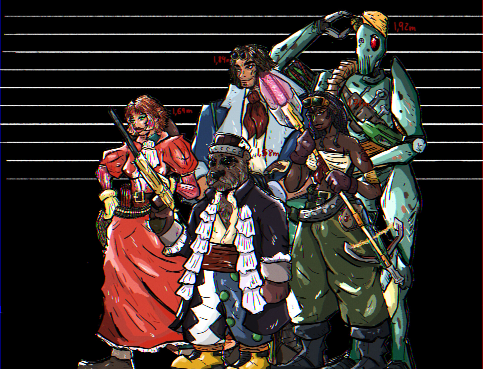 ArtStation - Alguns Personagens que fiz para um rpg