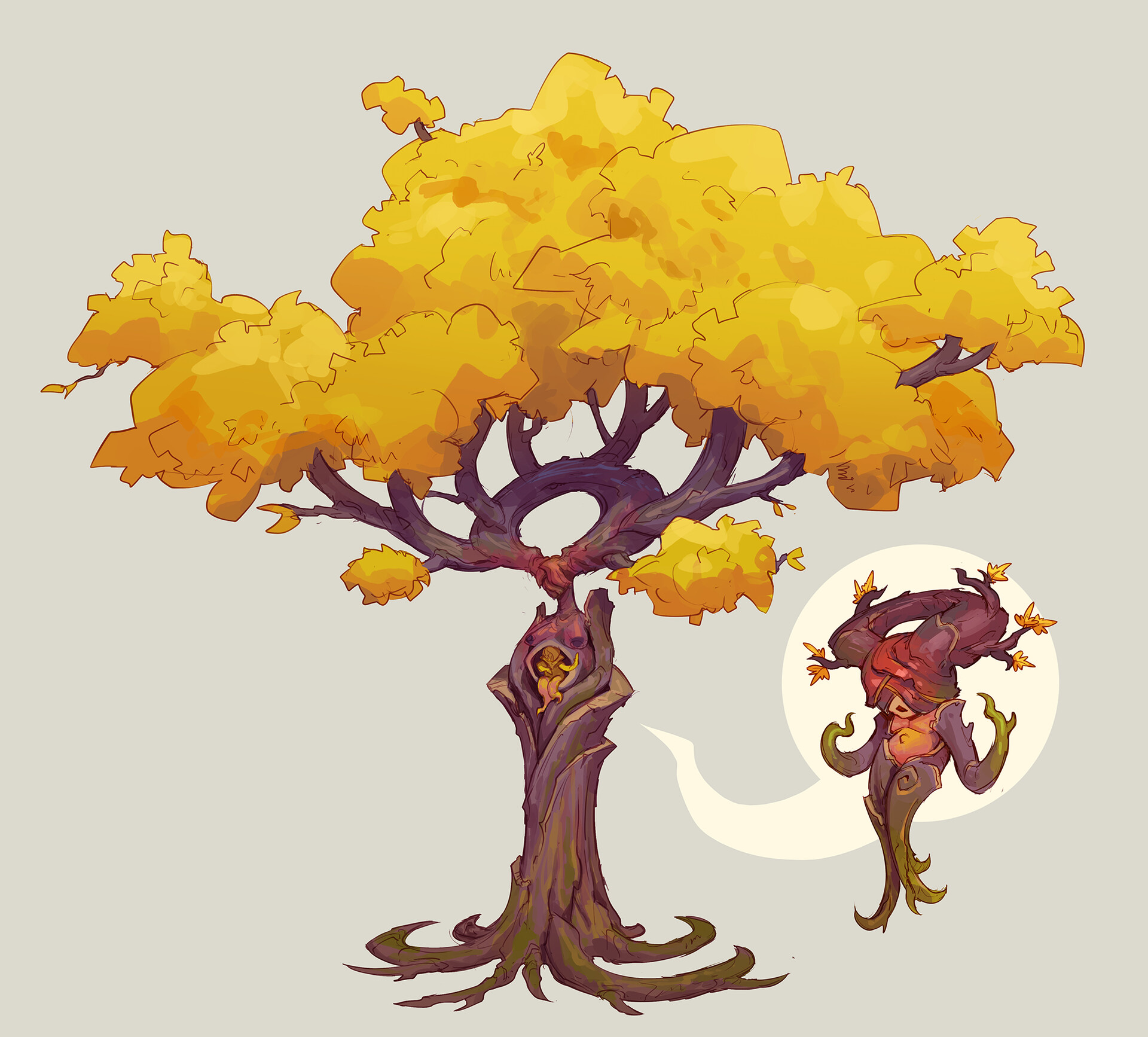ArtStation - Tree Mothers and Plant Babies