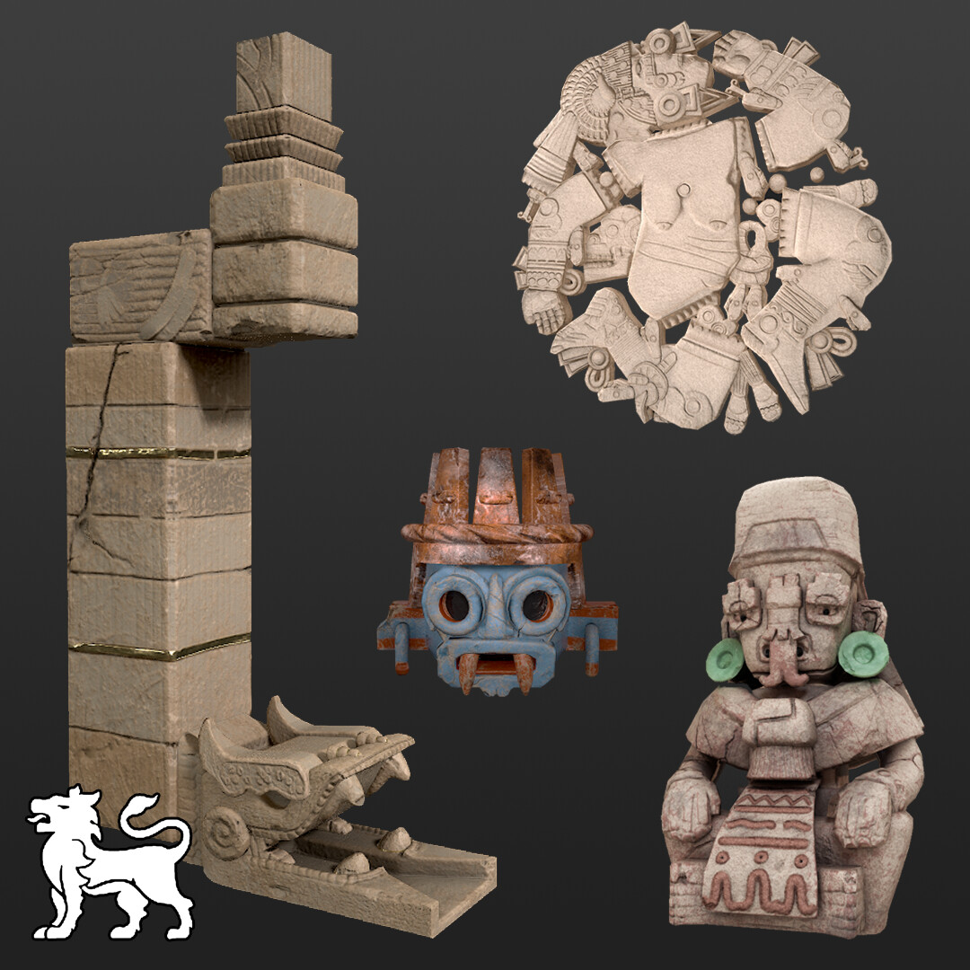 ArtStation - Aztec Temple Environment Breakdown