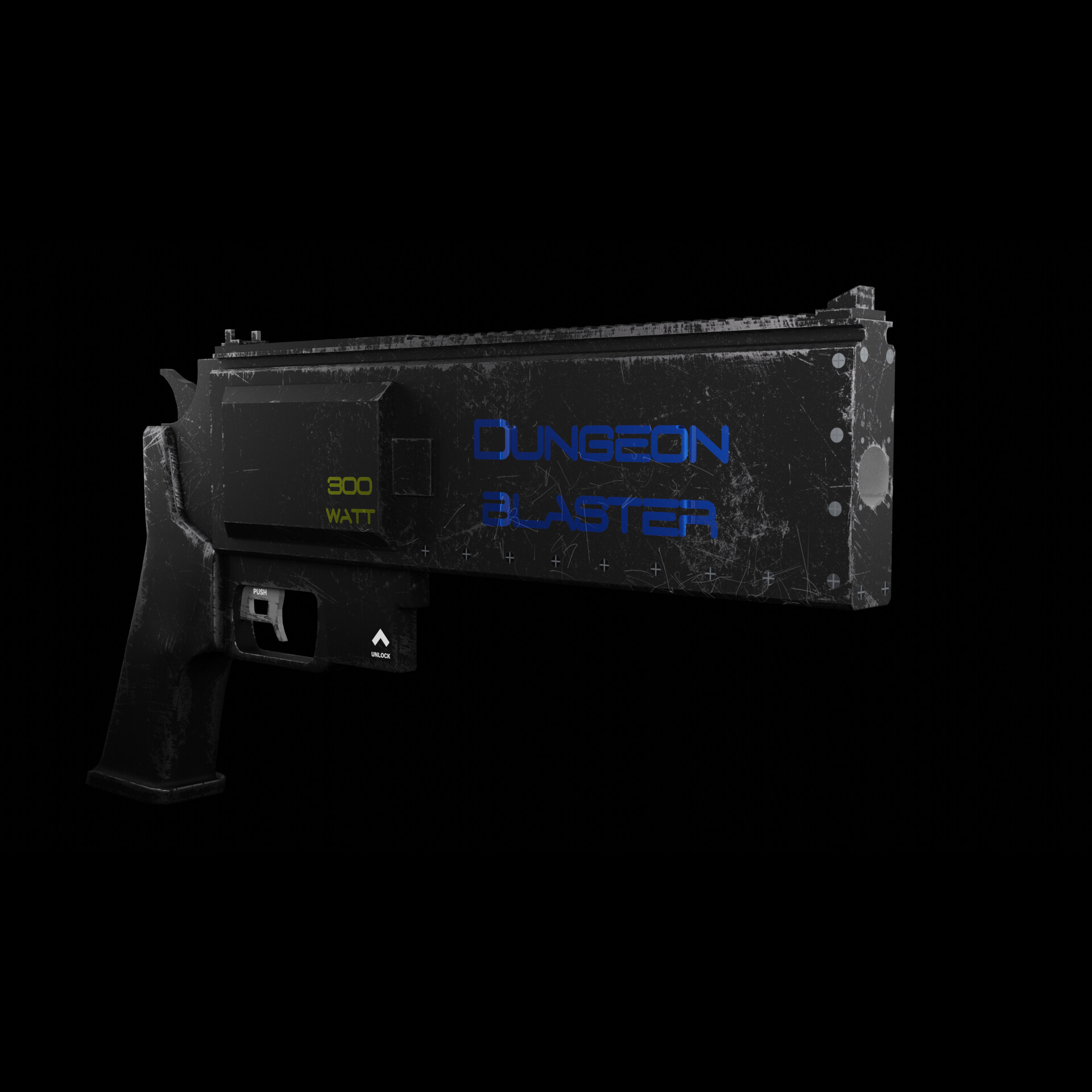 ArtStation - Cyberpunk 2077 police pistol "dungeon master"